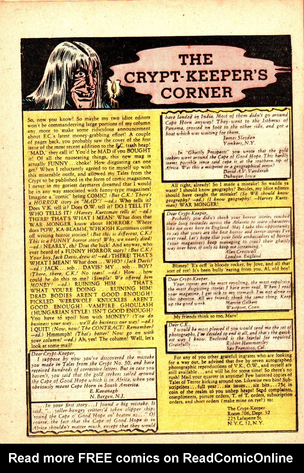 Read online Tales From The Crypt (1950) comic - Issue #32