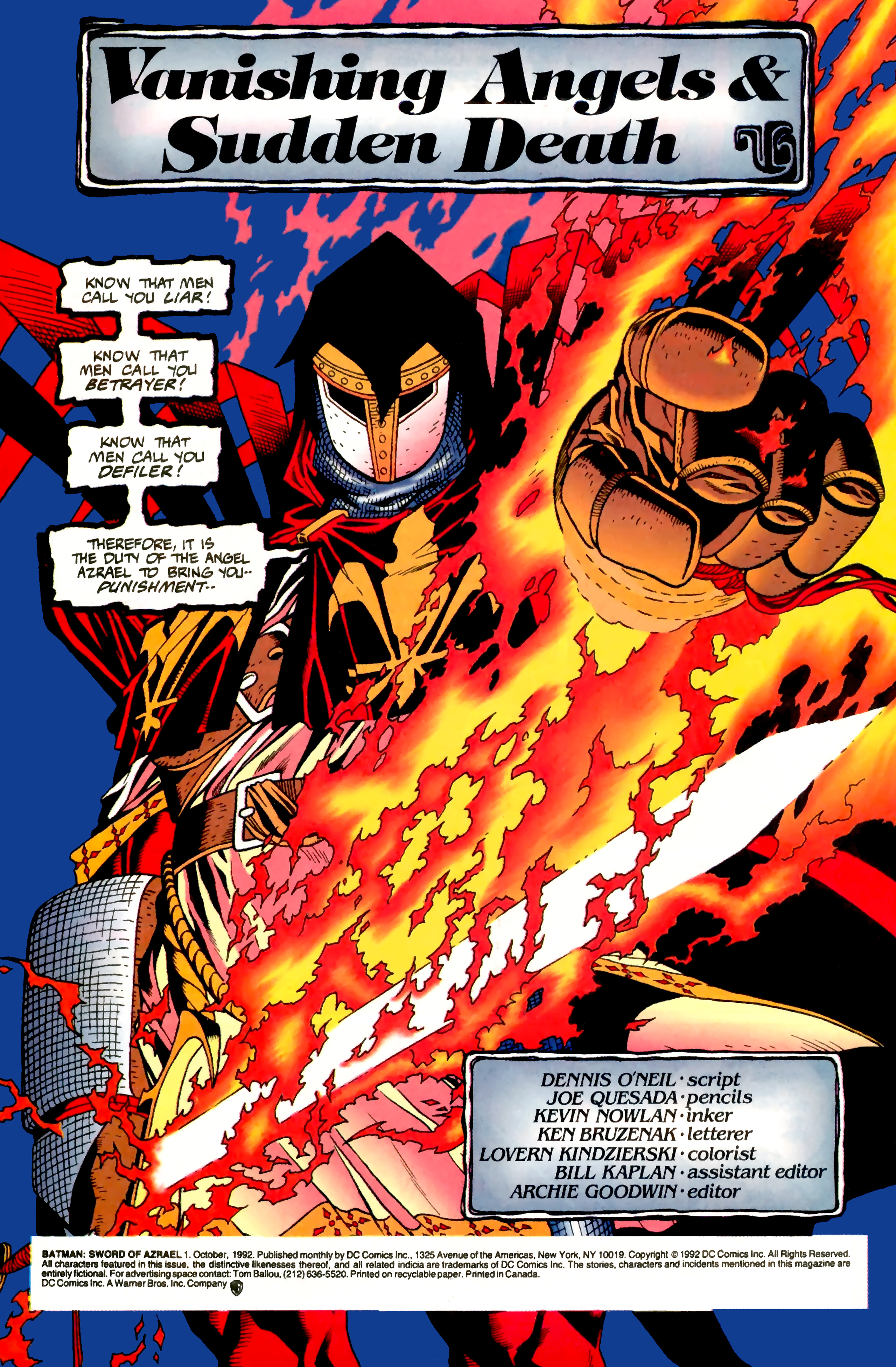 Batman Sword Of Azrael Issue 1 | Read Batman Sword Of Azrael Issue 1 ...