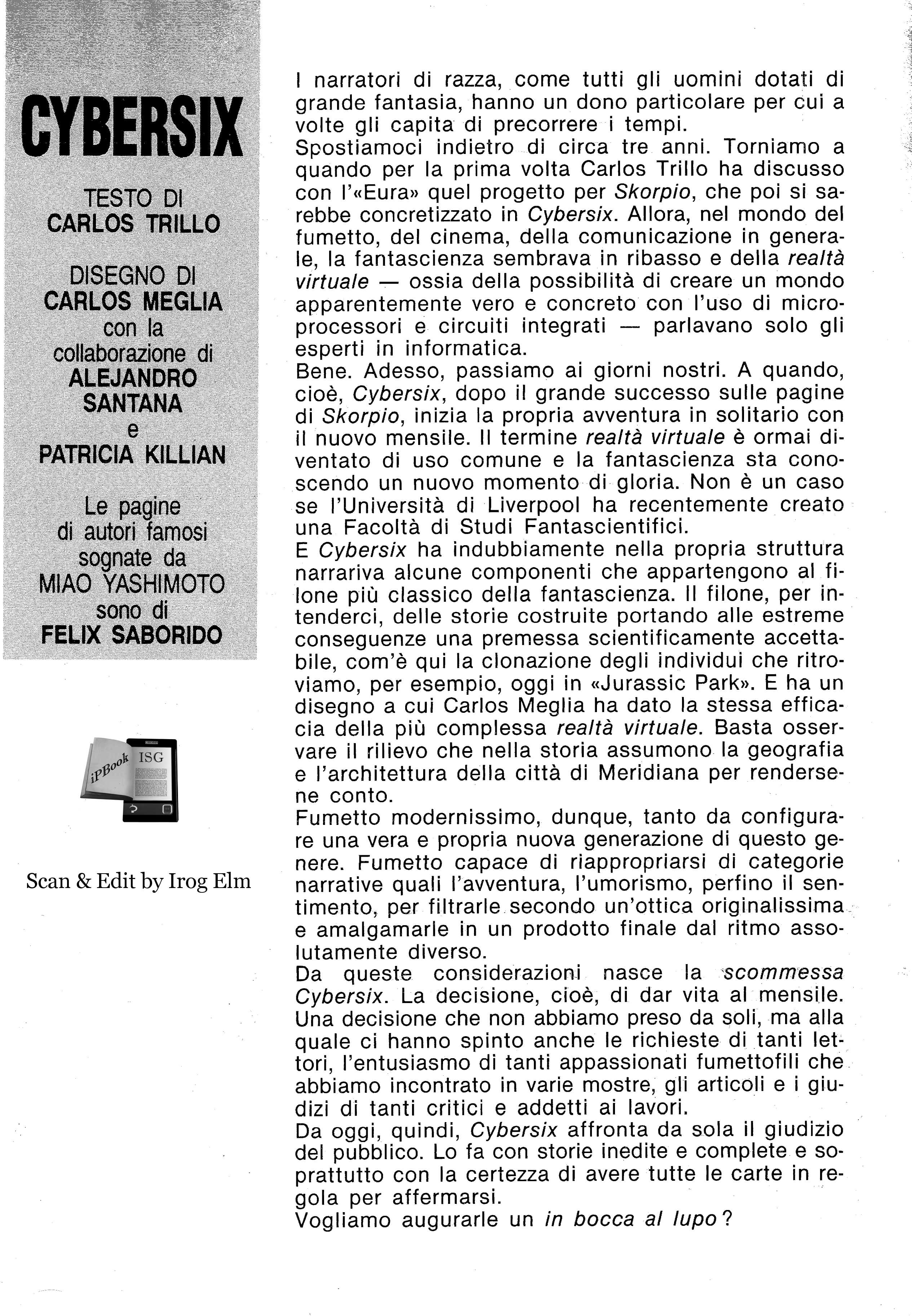 Read online Cybersix comic - Issue #1