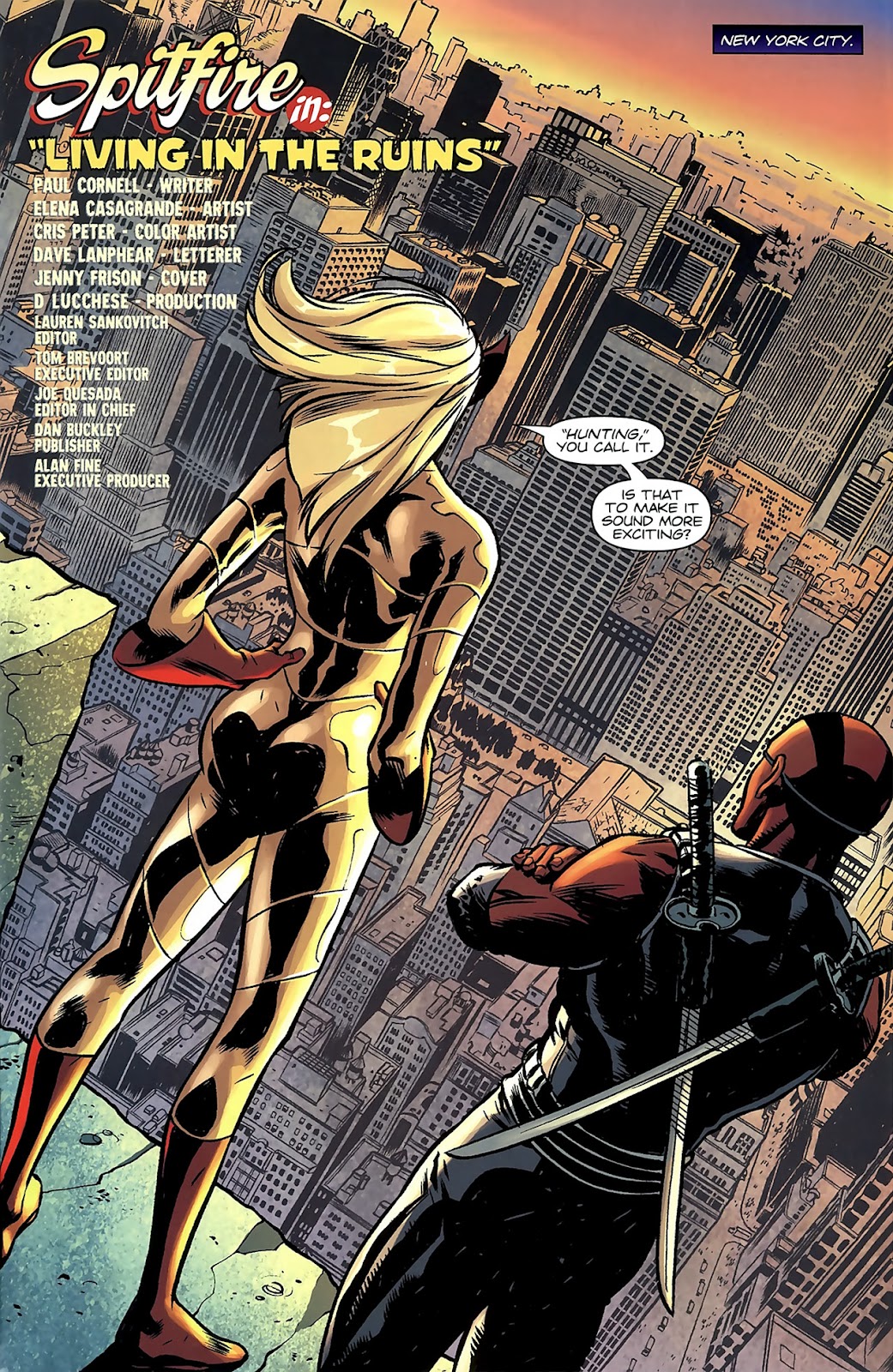 Read online Spitfire comic - Issue # Full