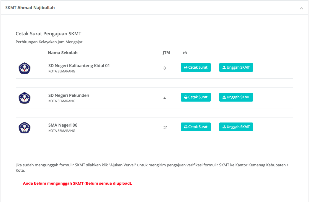 Cetak Surat Pengajuan SKMT Guru/Pengawas Siaga Pendis - Siaga Pendis GPAI