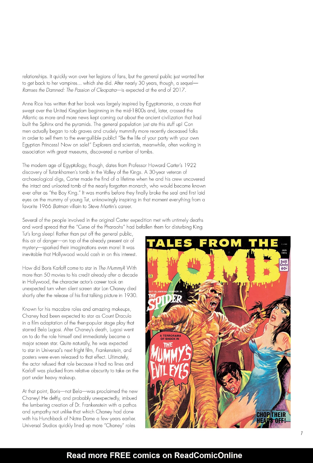 Read online Classic Monsters of Pre-Code Horror Comics: Mummies comic ...