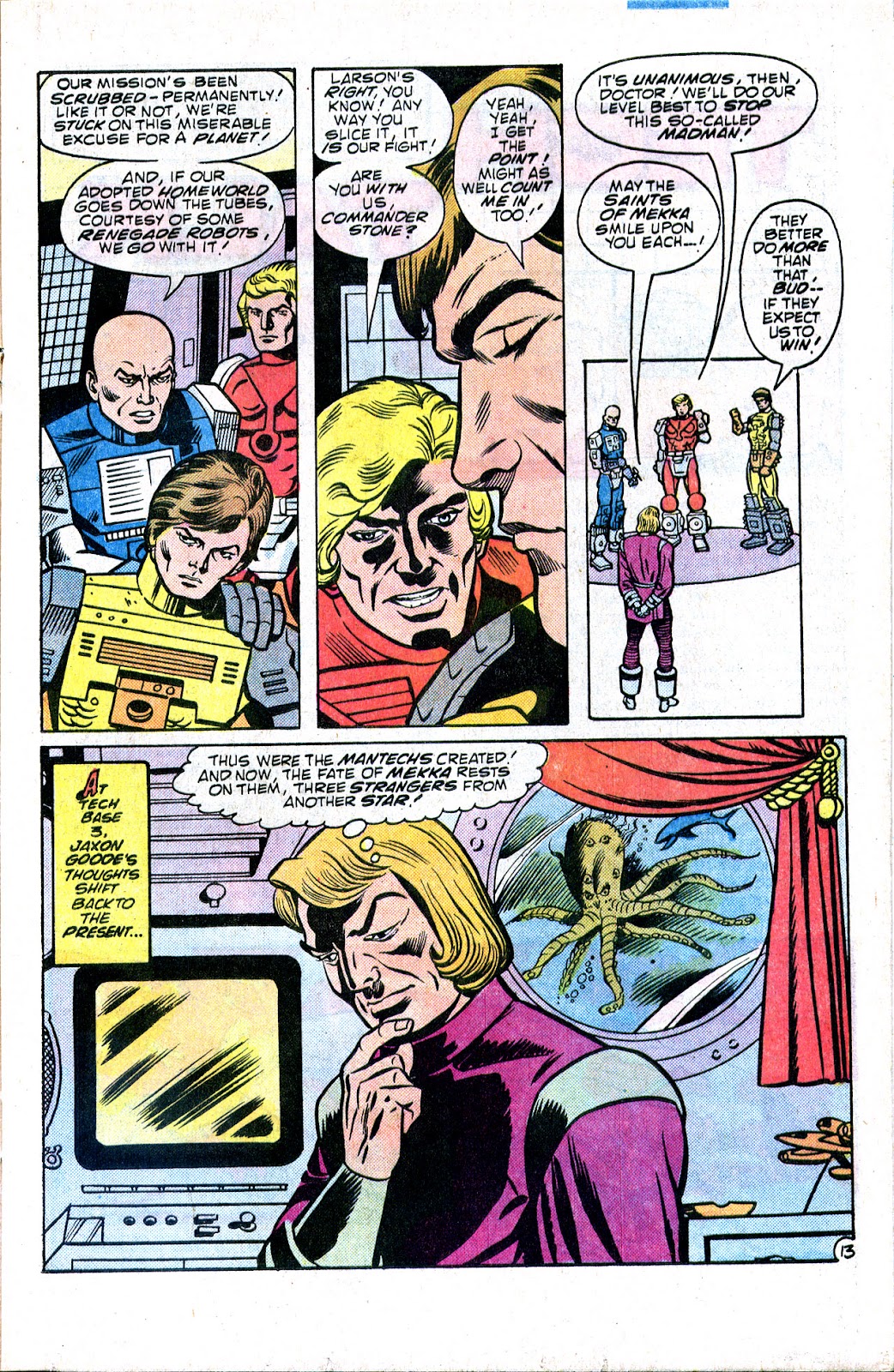 Read online ManTech Robot Warriors comic - Issue #1