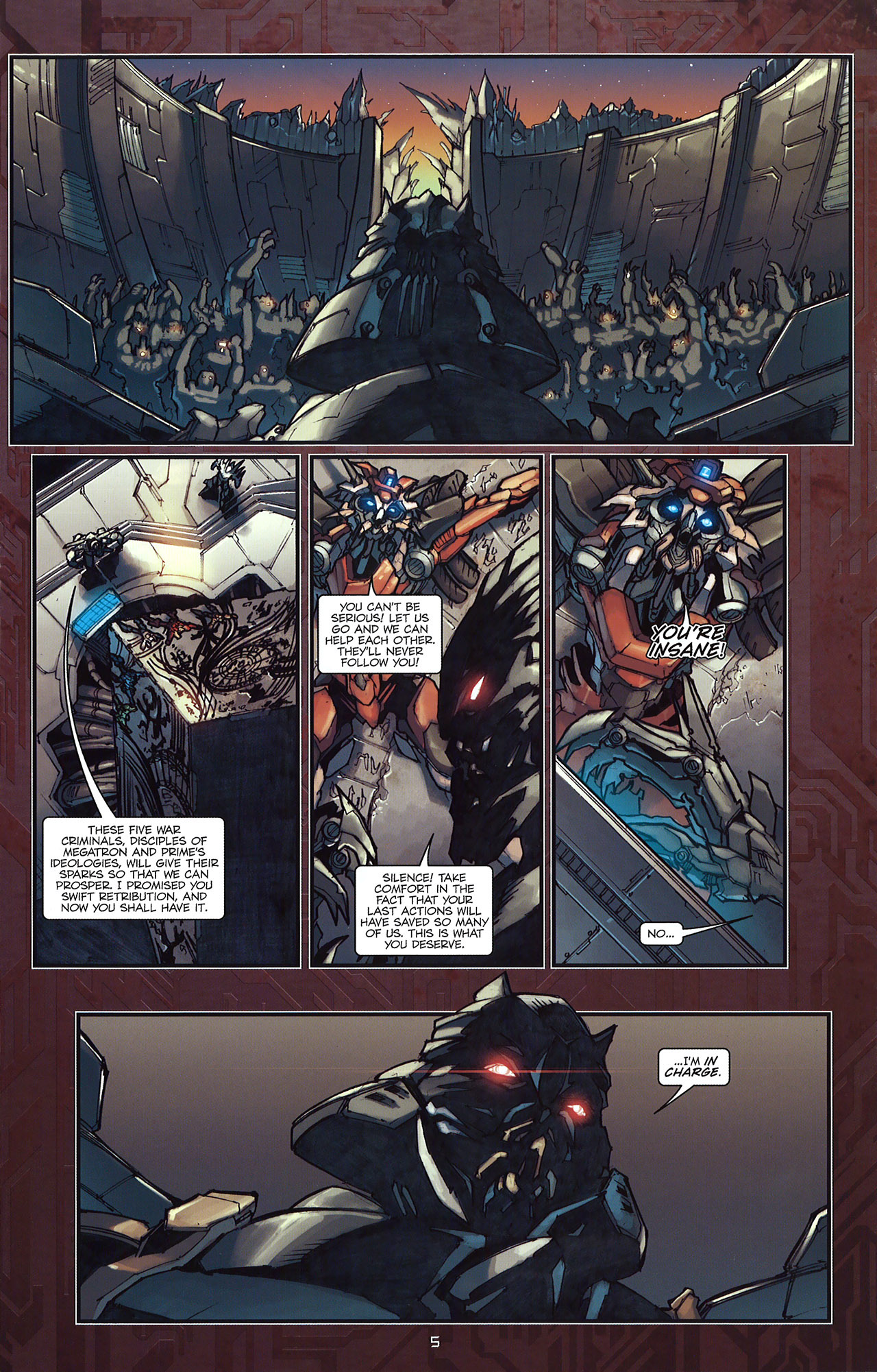 Read online Transformers: The Reign of Starscream comic - Issue #5