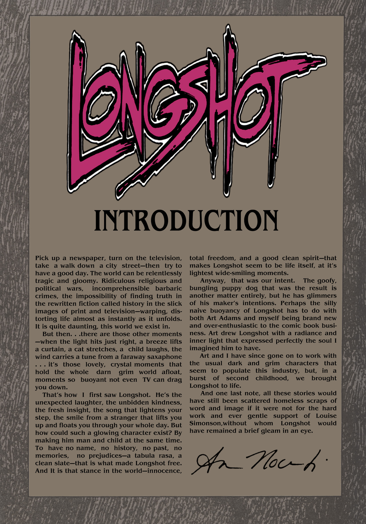 Read online Longshot (1985) comic - Issue # _TPB 1