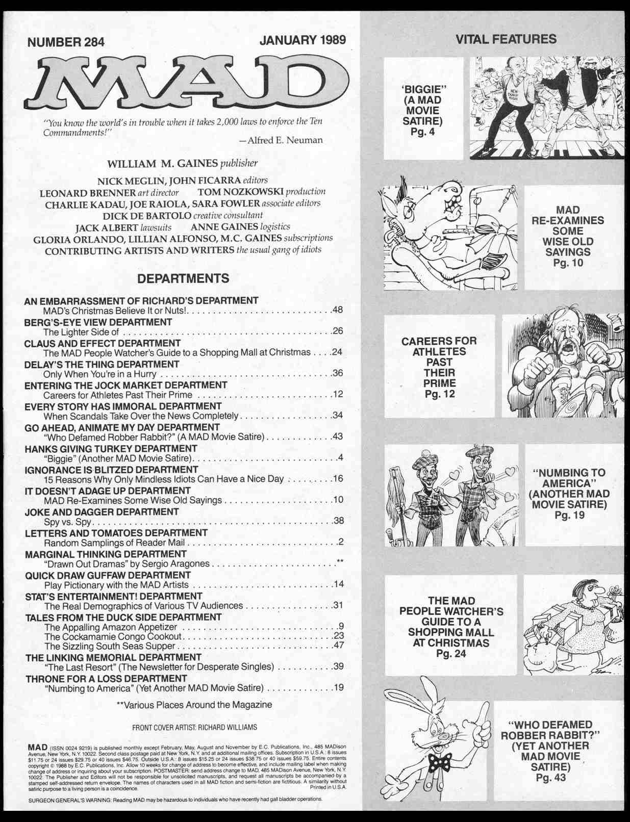 Read online MAD comic - Issue #284