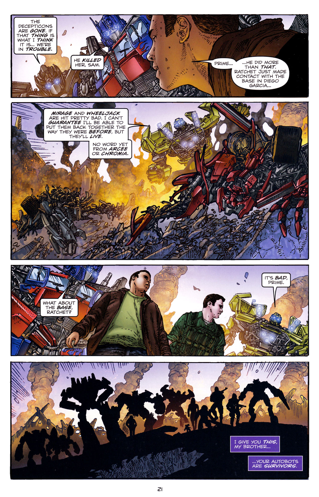 Read online Transformers: Dark of the Moon Rising Storm comic - Issue #4