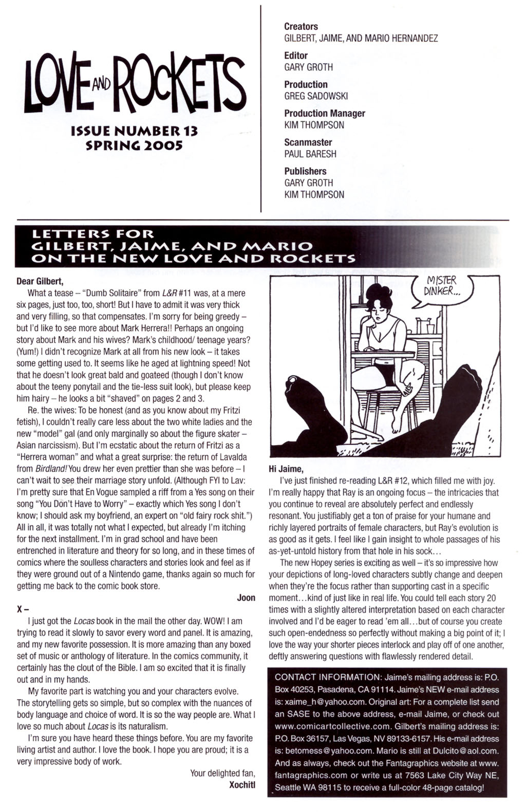 Read online Love and Rockets (2001) comic - Issue #13
