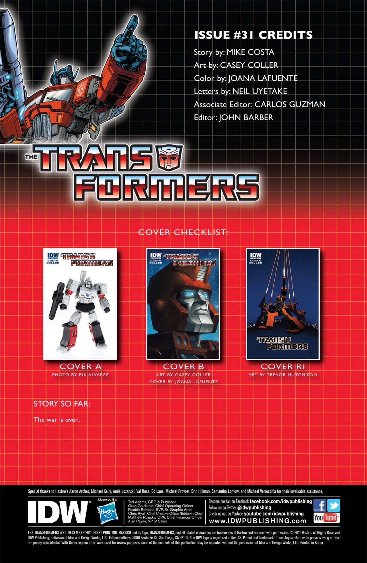 Read online The Transformers (2009) comic - Issue #31