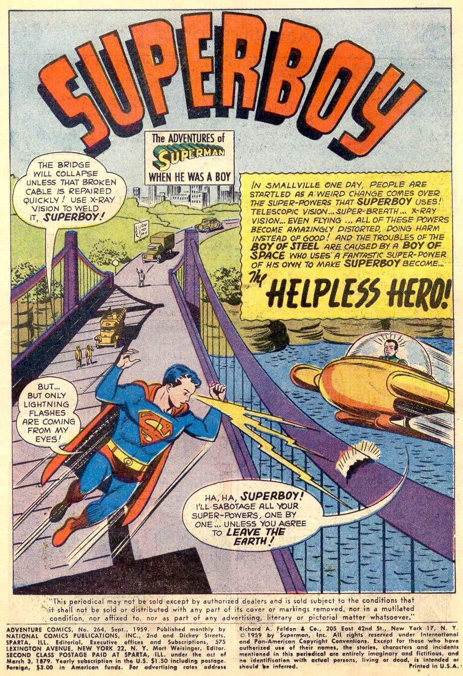 Read online Adventure Comics (1938) comic - Issue #264
