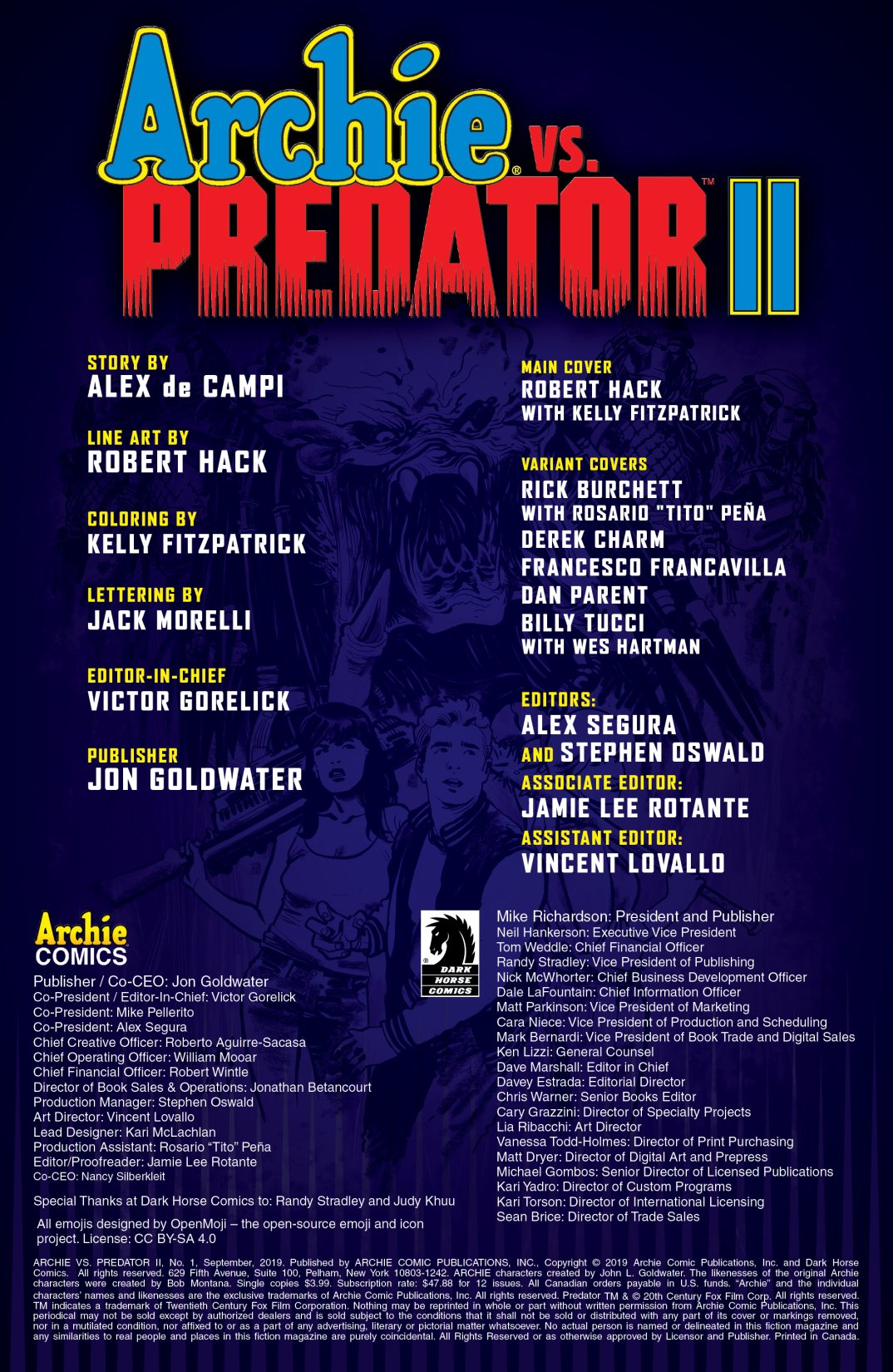 Read online Archie vs. Predator II comic - Issue #1