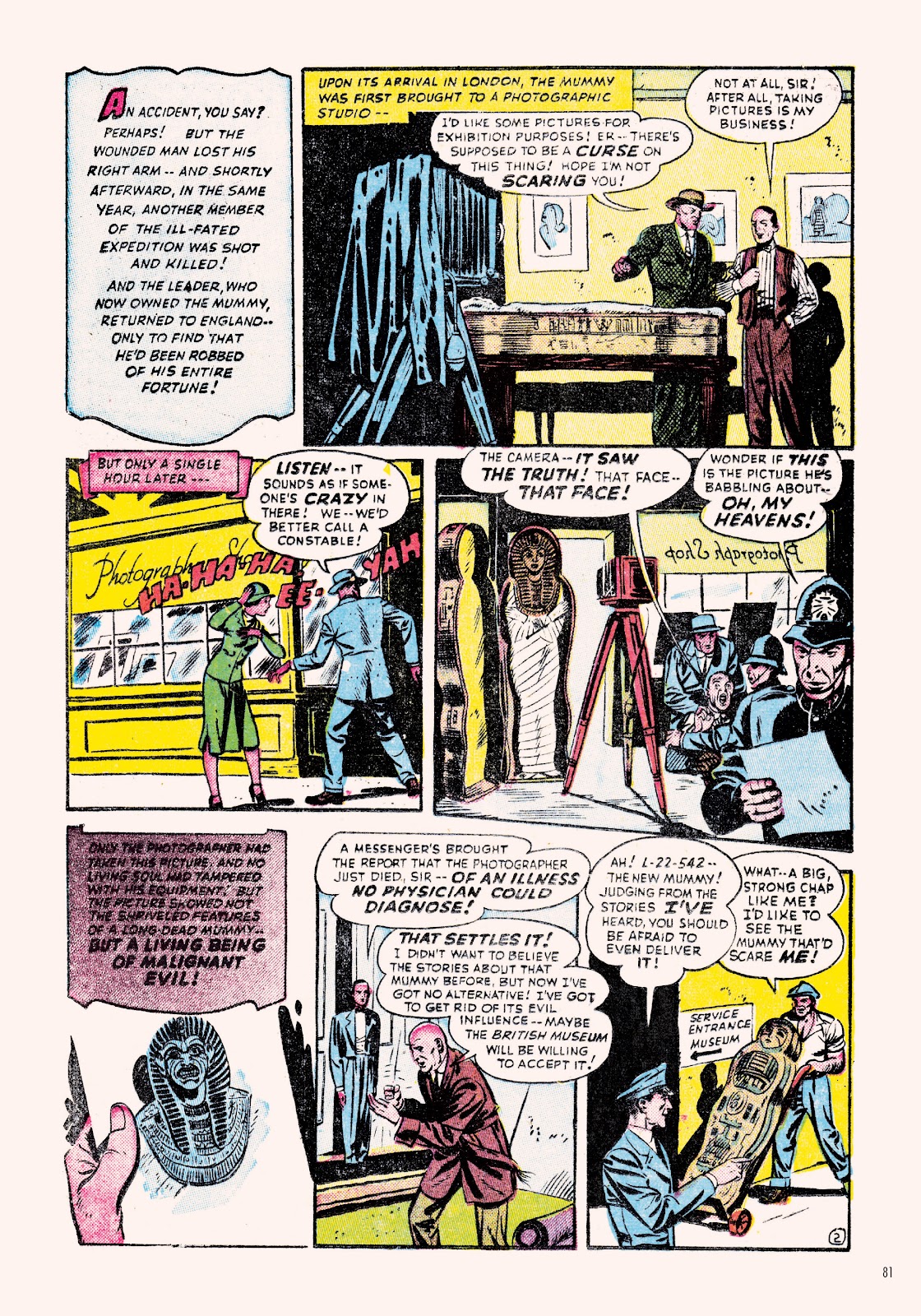 Read online Classic Monsters of Pre-Code Horror Comics: Mummies comic ...