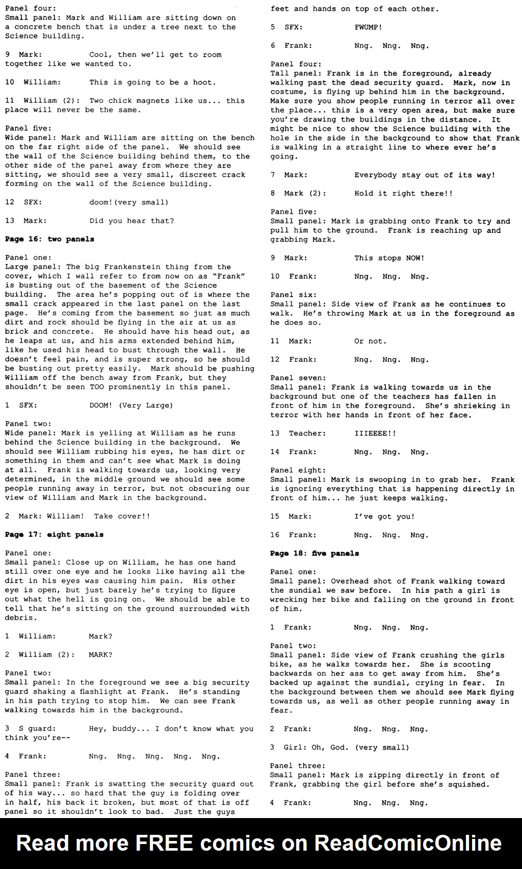 Read online Invincible Script Book comic - Issue # Full