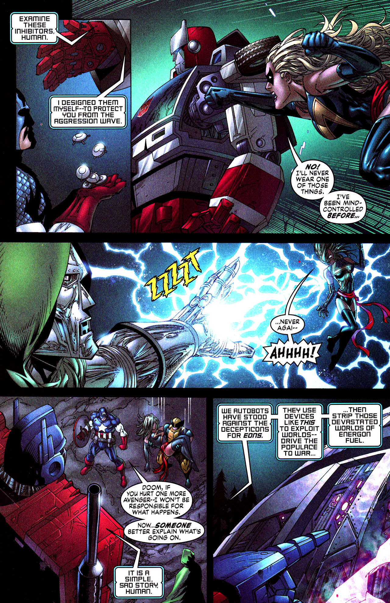 Read online New Avengers/Transformers comic - Issue #2