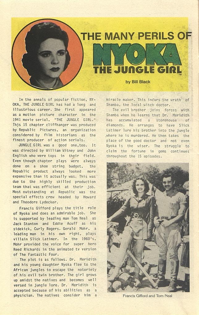 The Further Adventures Of Nyoka The Jungle Girl Issue 1 | Read The Further Adventures Of Nyoka ...