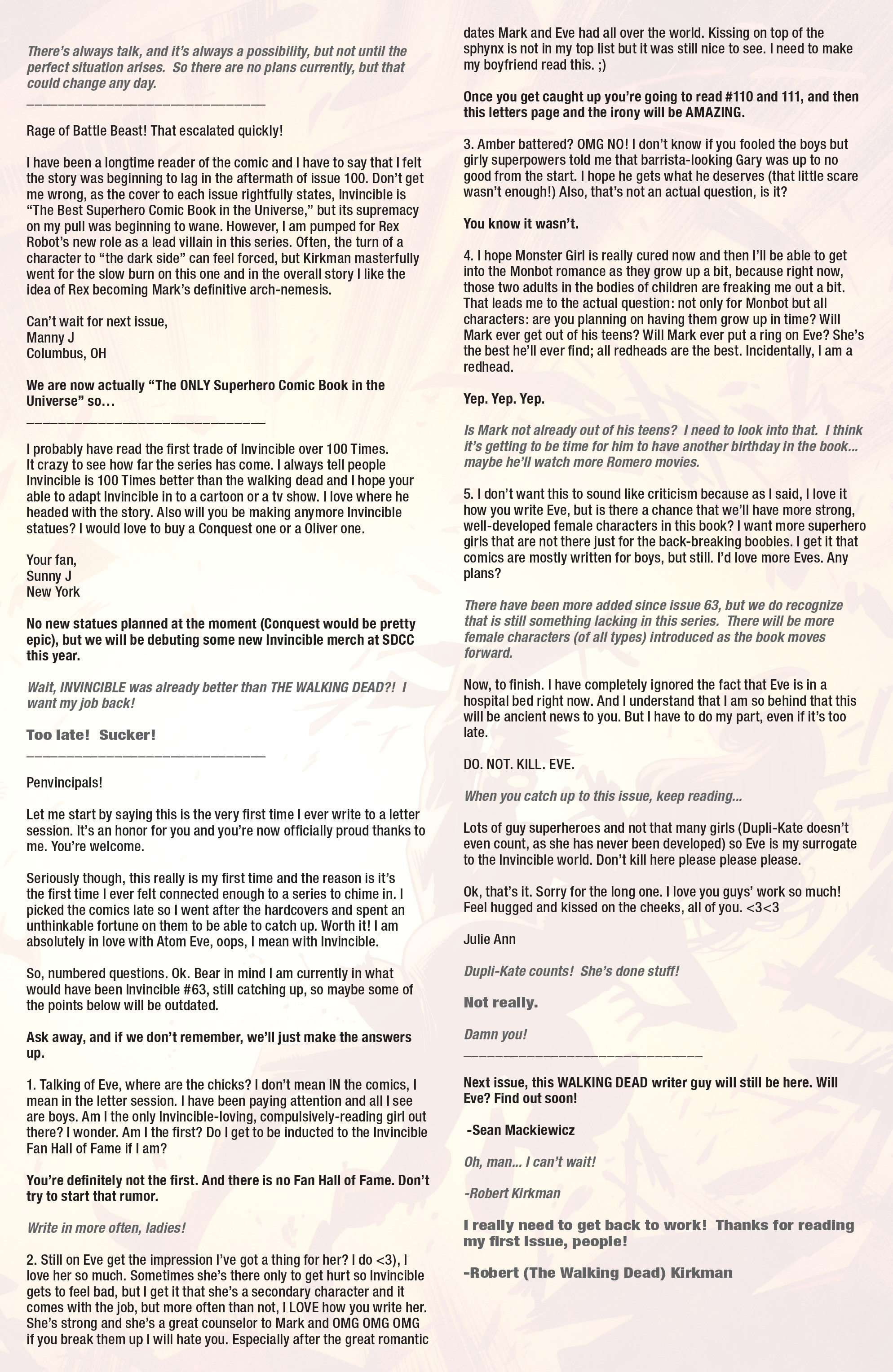 Read online Invincible comic - Issue #111