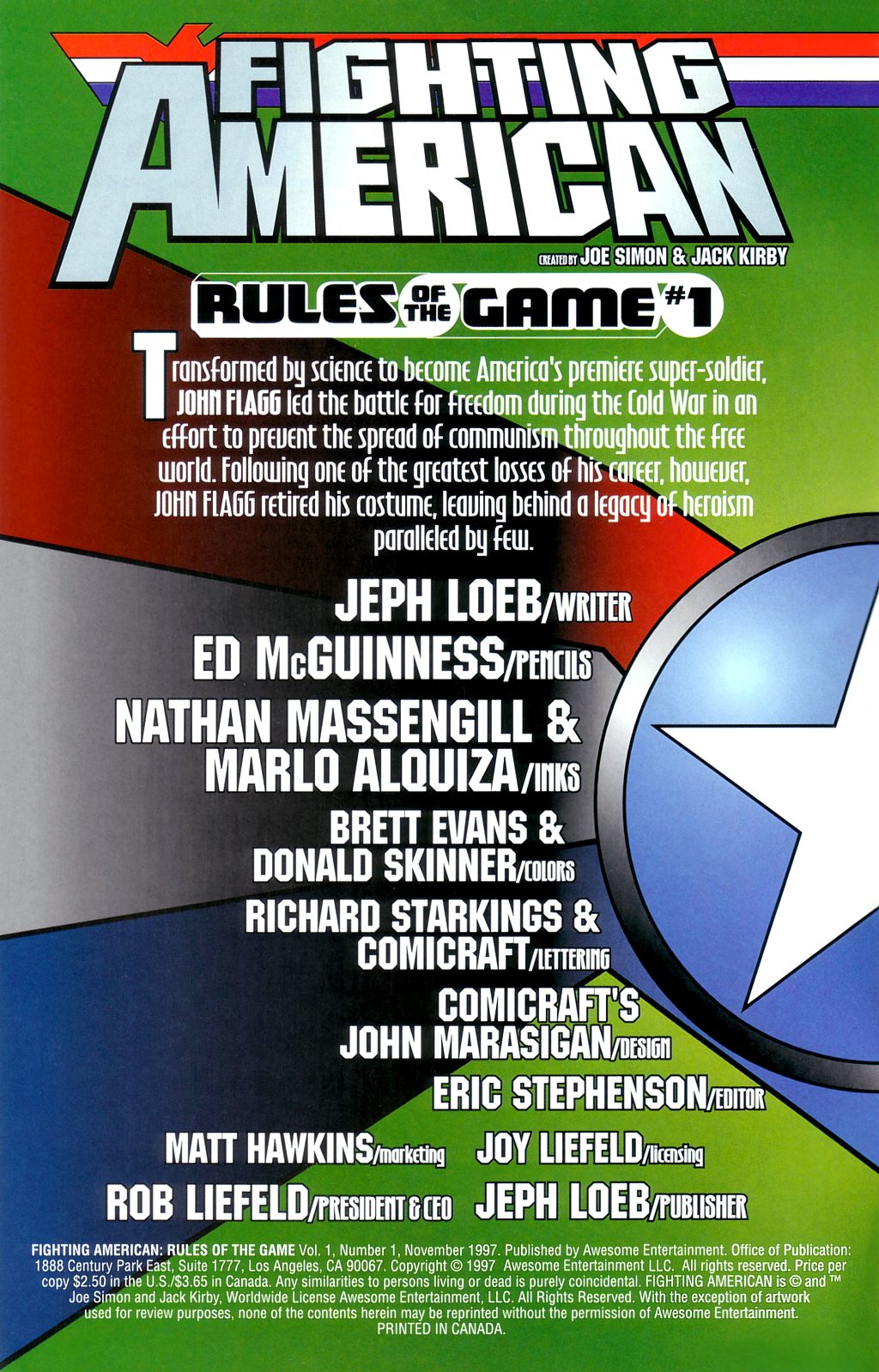 Read online Fighting American: Rules of the Game comic - Issue #1