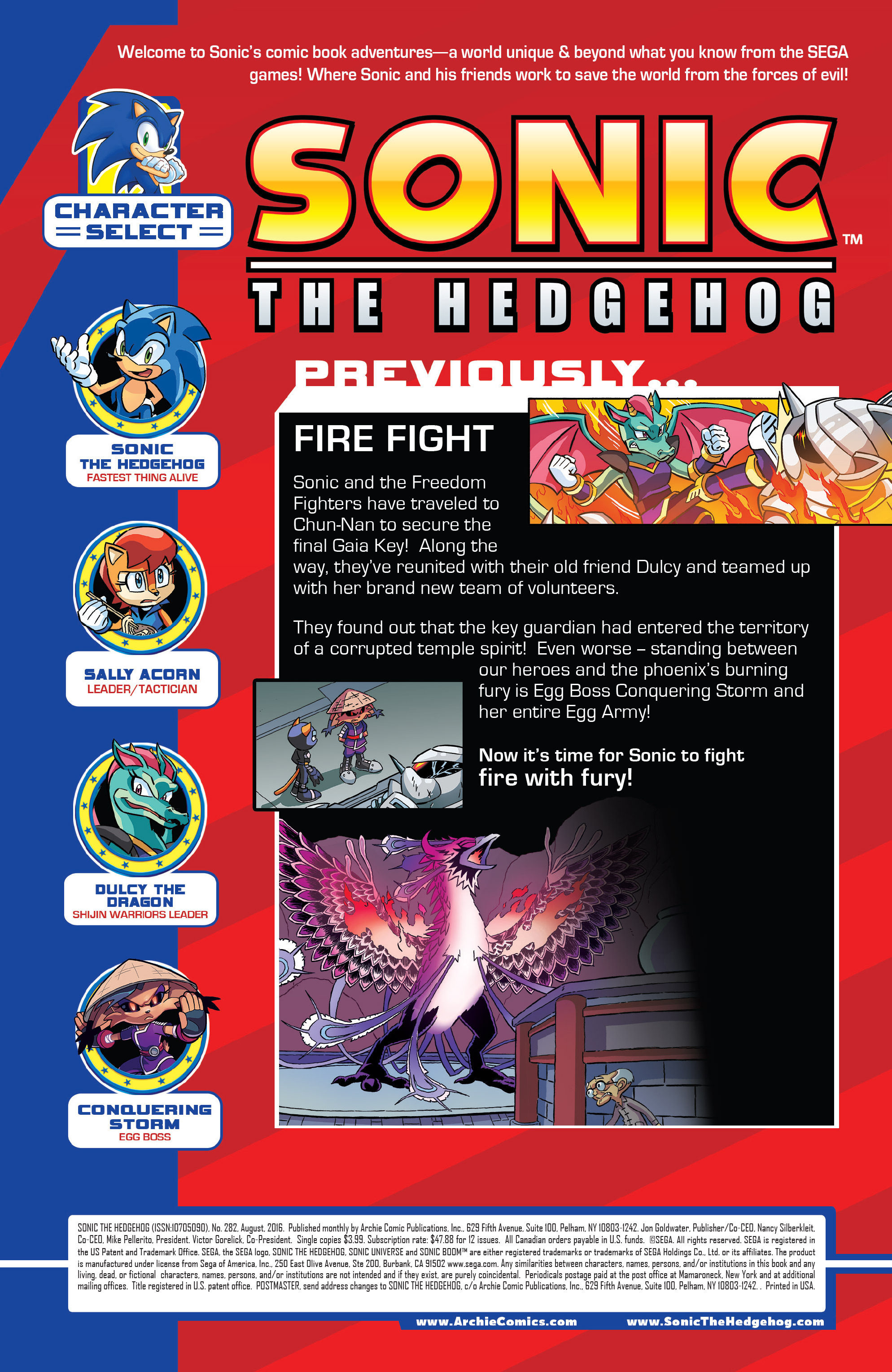 Read online Sonic The Hedgehog comic - Issue #282