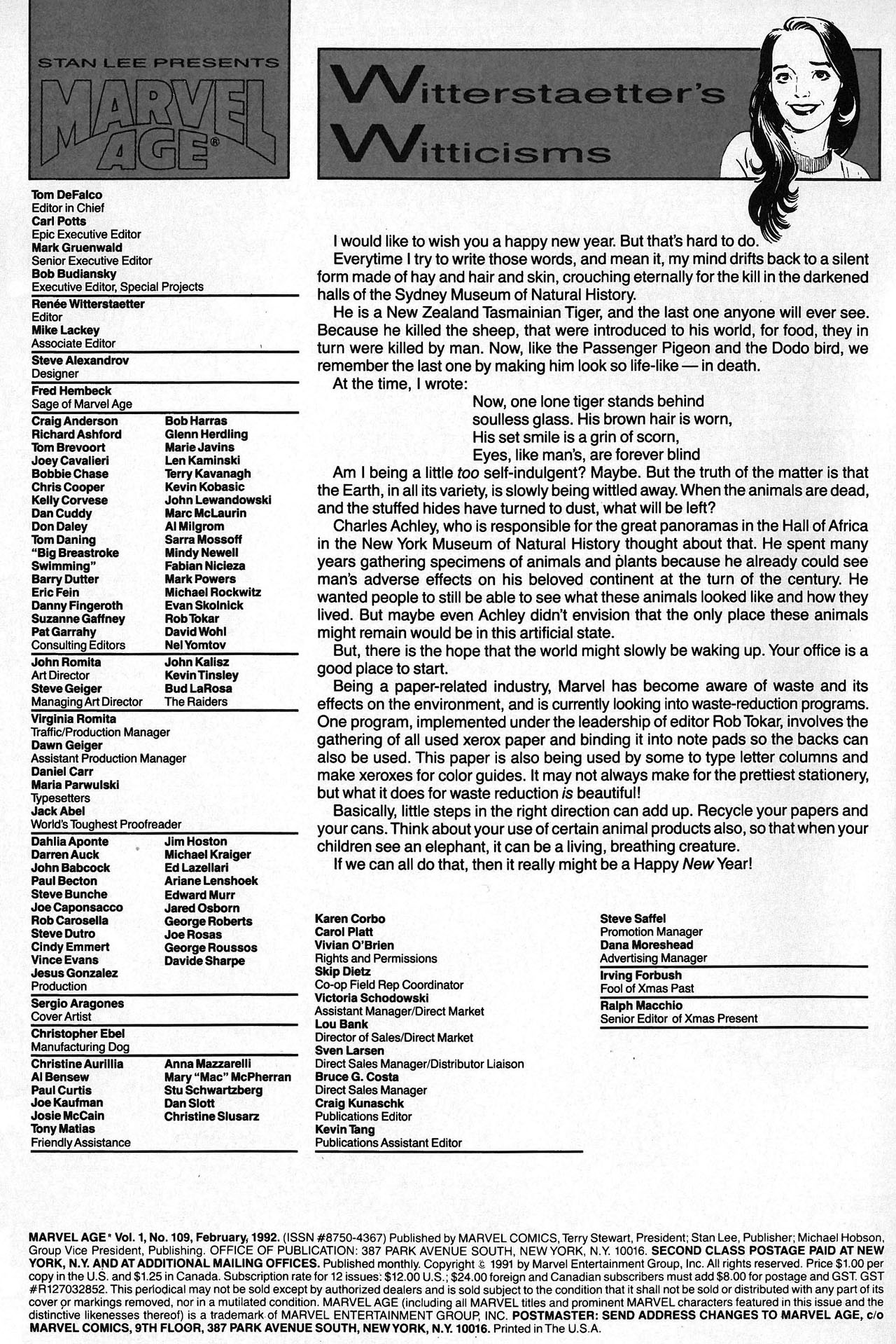 Read online Marvel Age comic - Issue #109