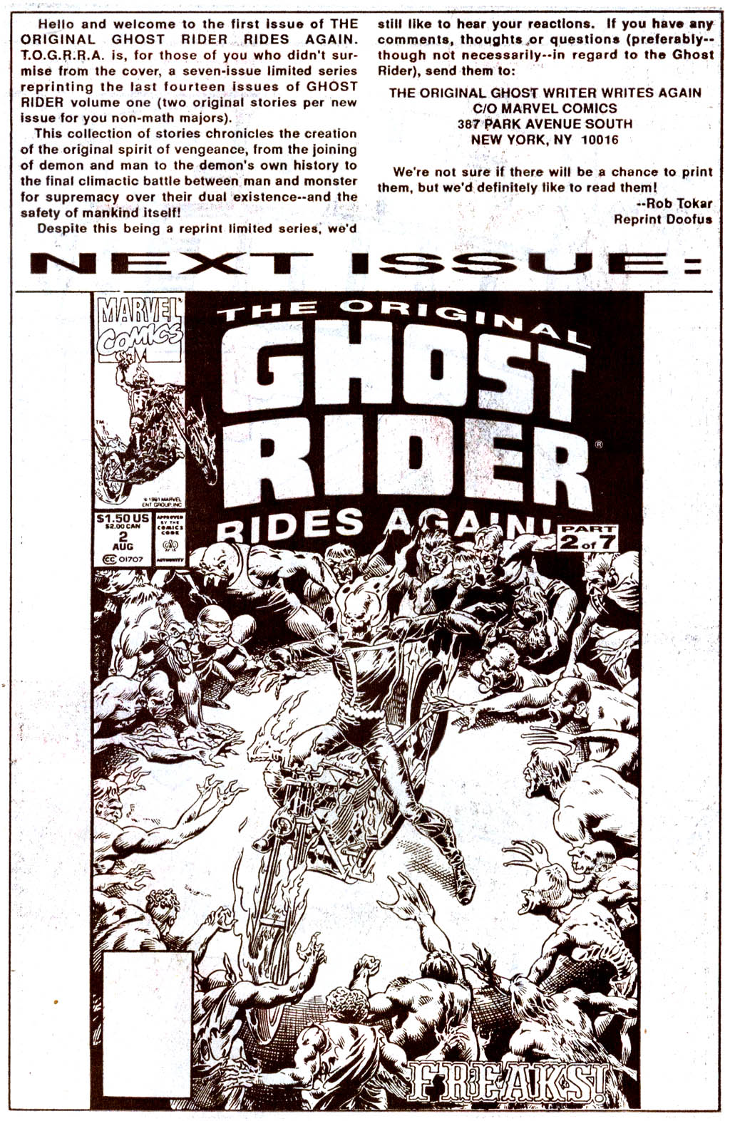 Read online The Original Ghost Rider Rides Again comic - Issue #1
