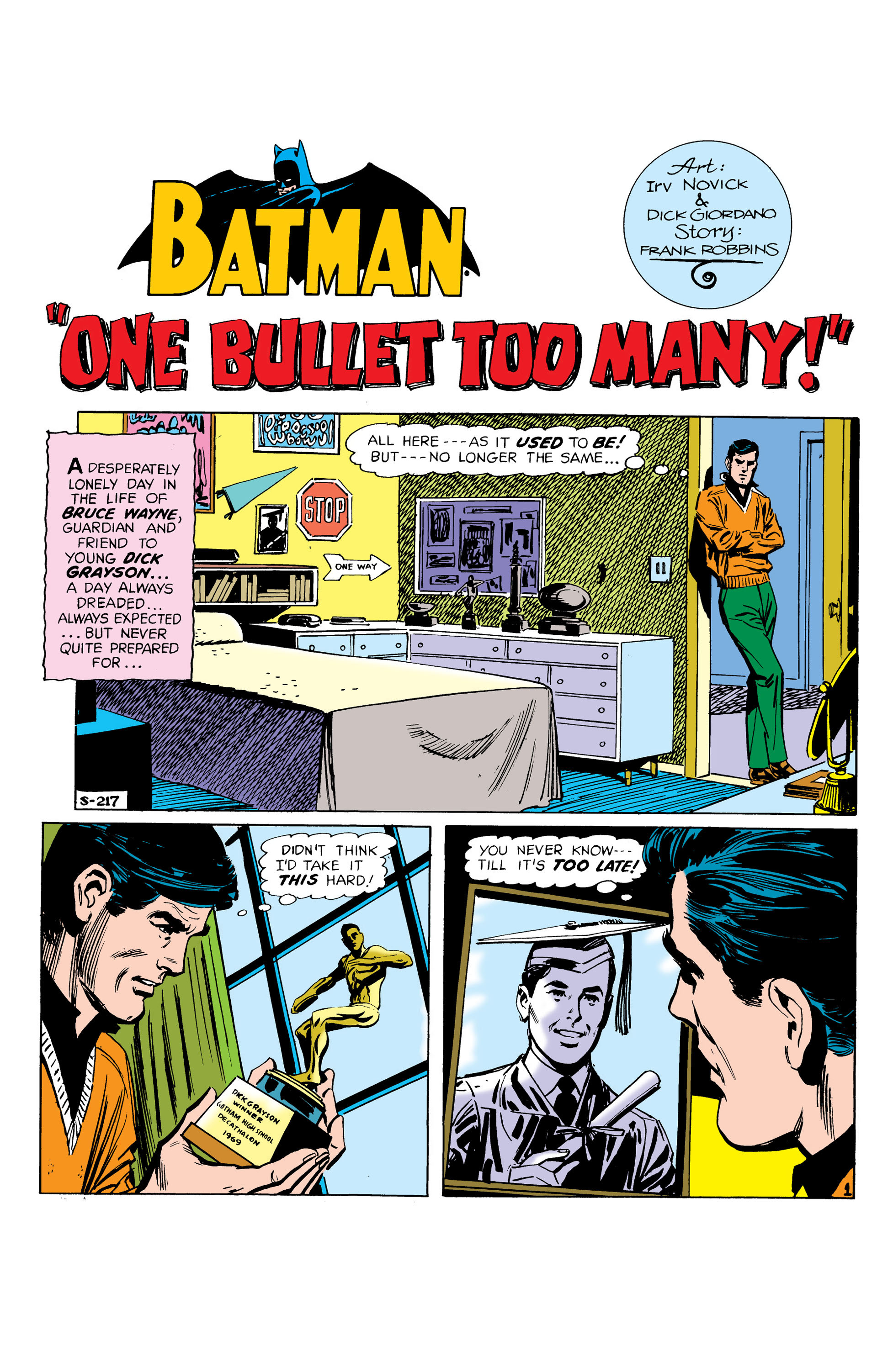 Read online Batman (1940) comic - Issue #217