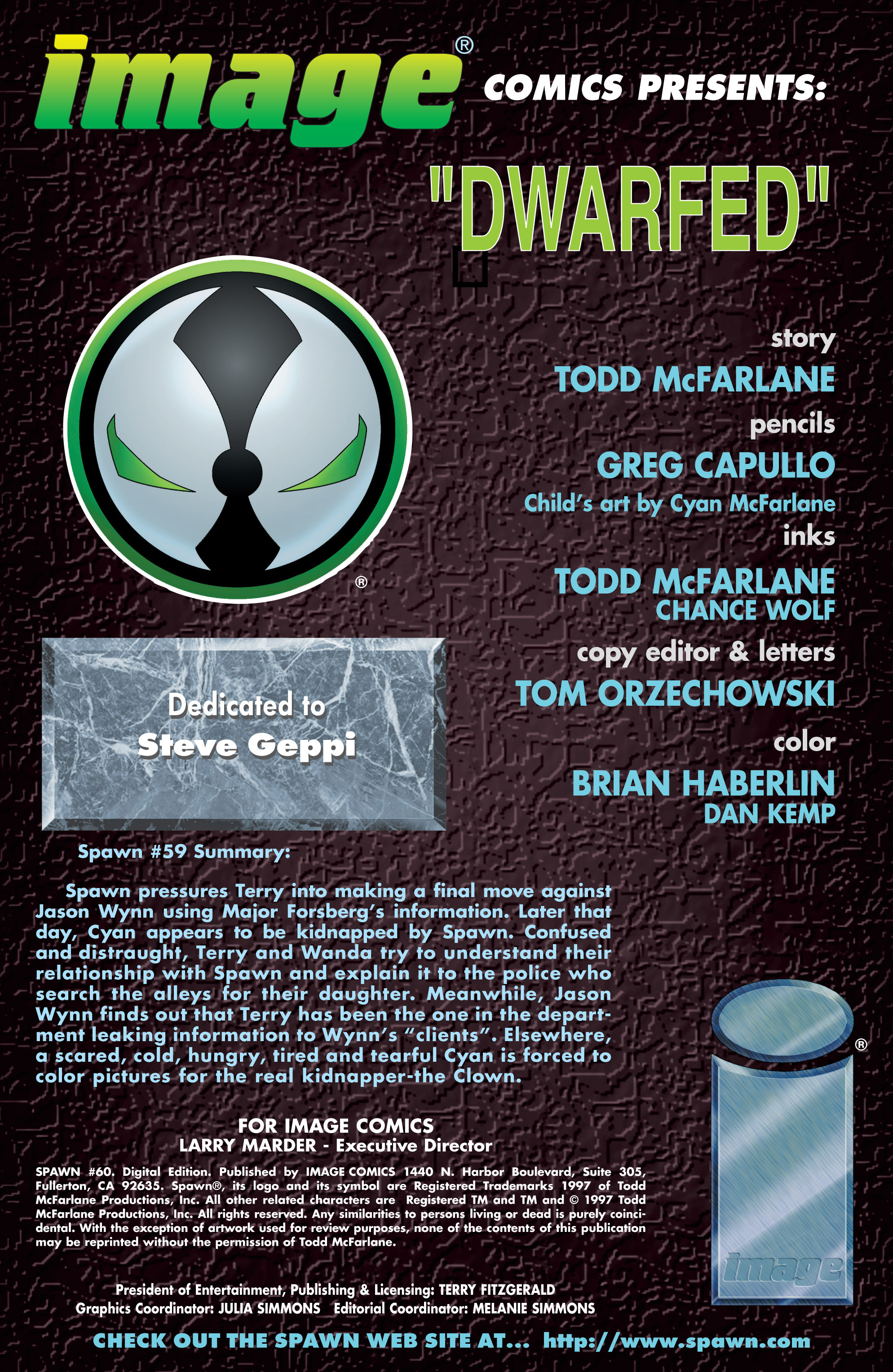 Read online Spawn comic - Issue #60