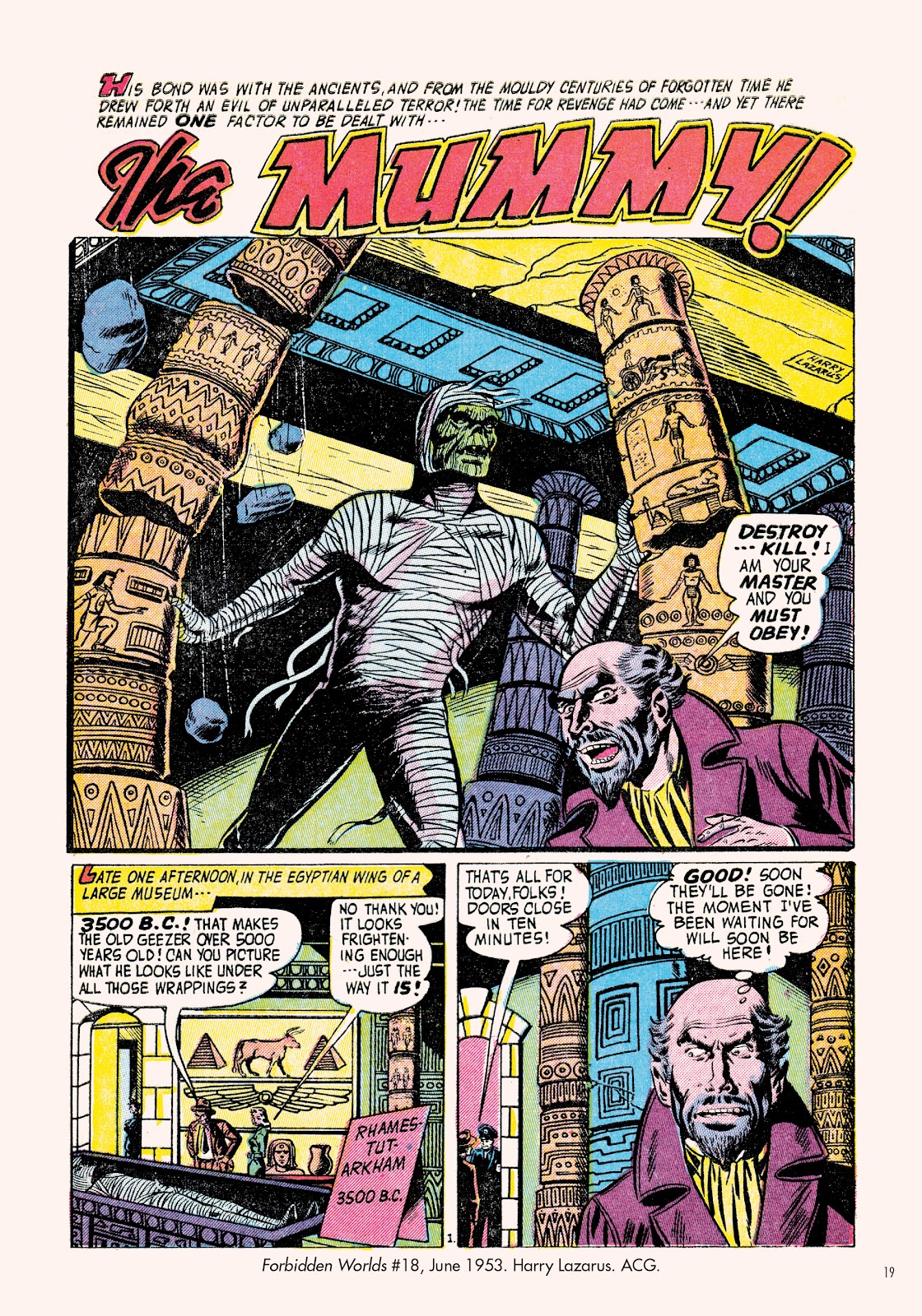 Read online Classic Monsters of Pre-Code Horror Comics: Mummies comic ...