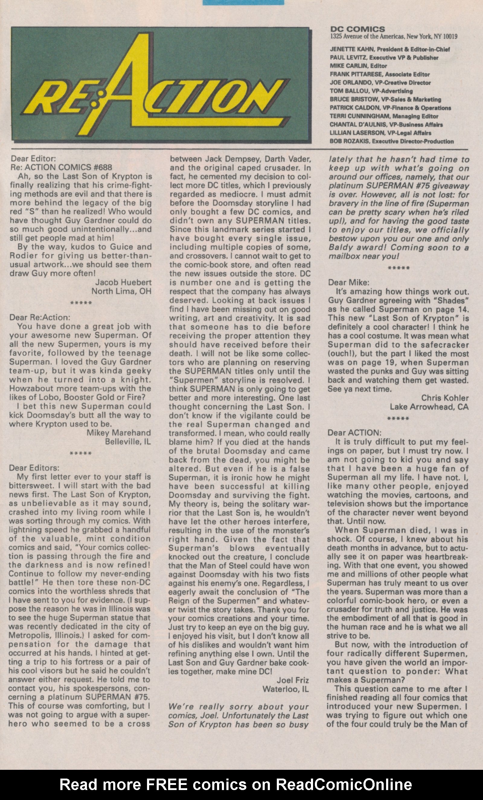 Read online Action Comics (1938) comic - Issue #692