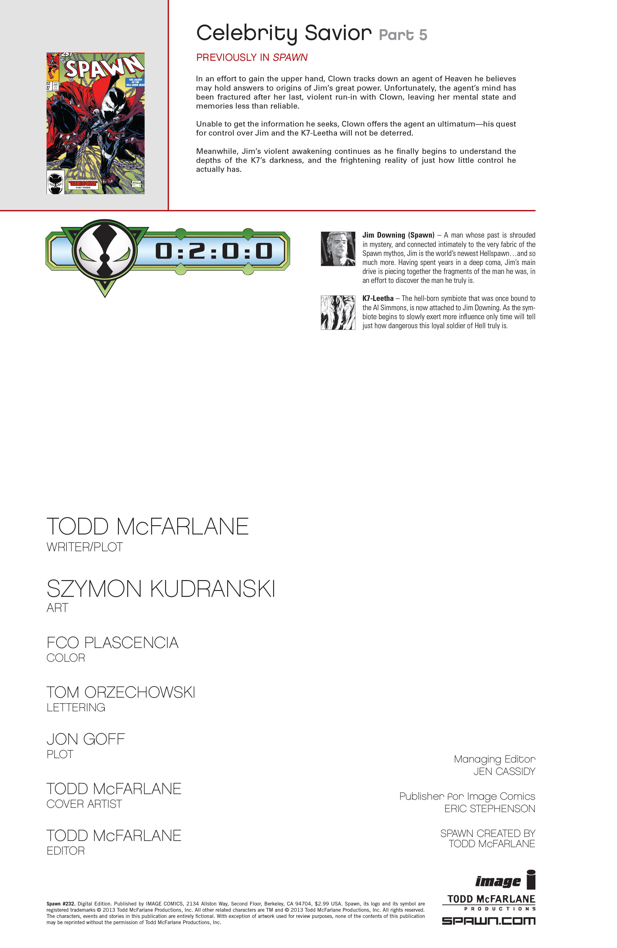 Read online Spawn comic - Issue #232