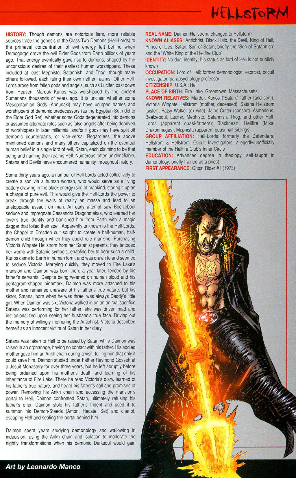 Read online Official Handbook of the Marvel Universe: Horror 2005 comic ...