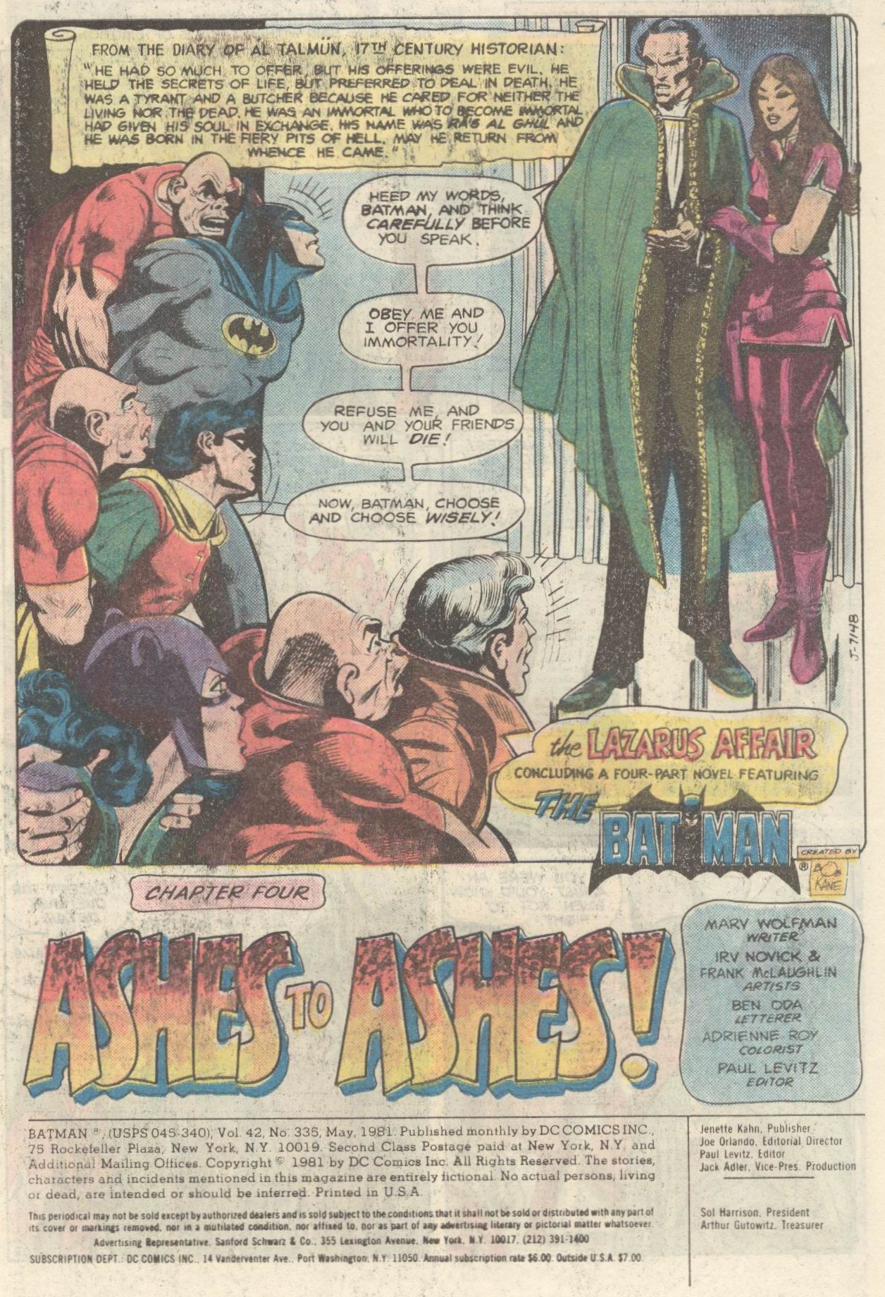 Read online Batman (1940) comic - Issue #335