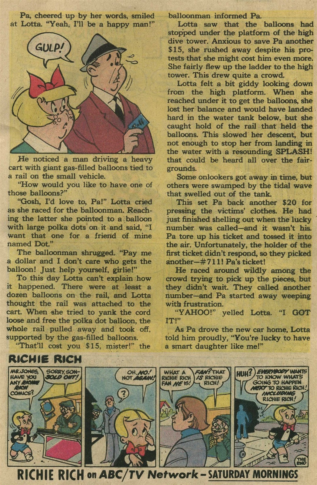 Read online Richie Rich & His Girl Friends comic - Issue #16