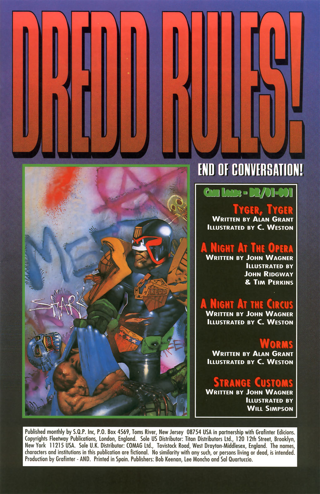 Read online Dredd Rules! comic - Issue #1