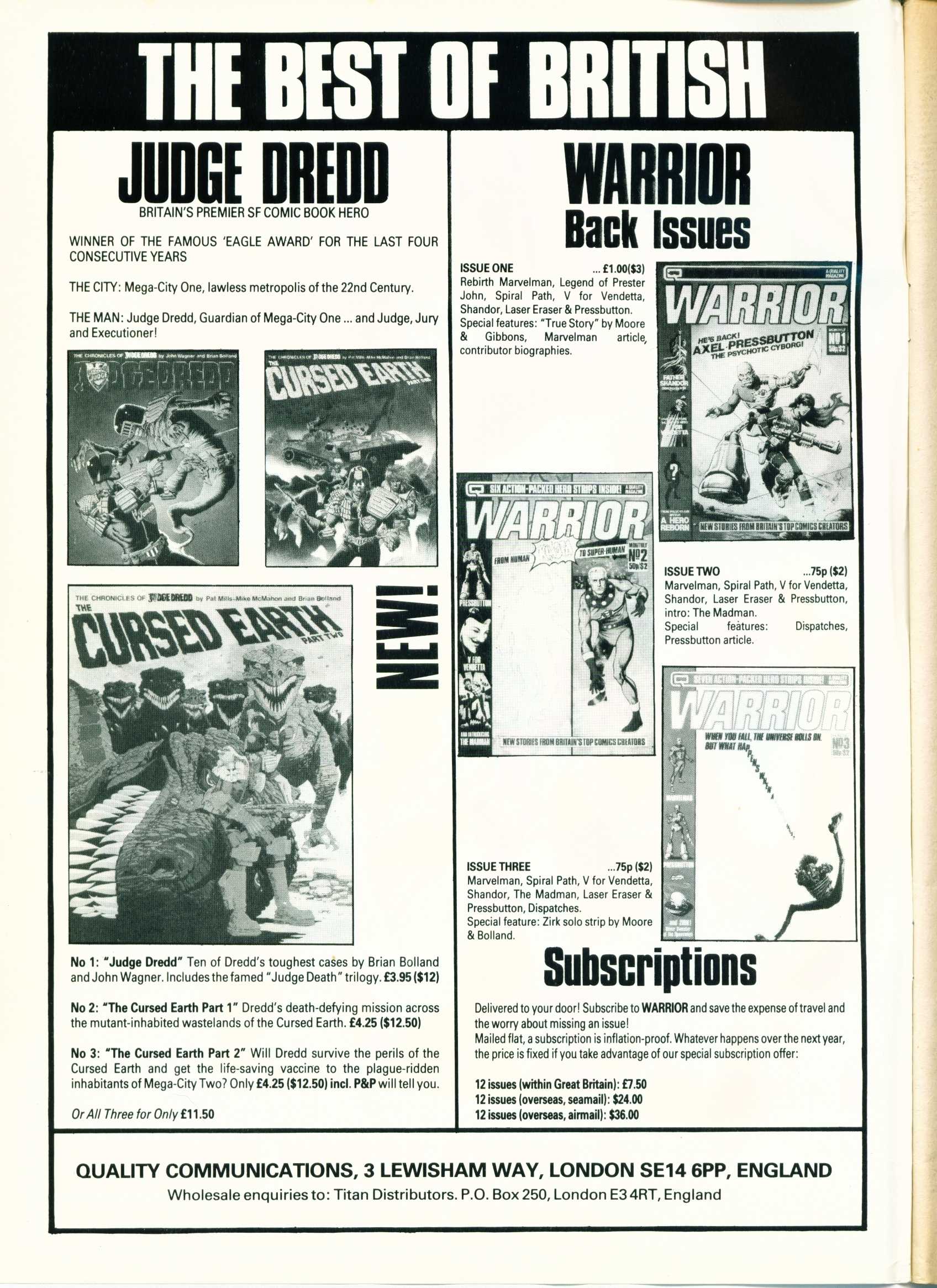 Read online Warrior comic - Issue #4