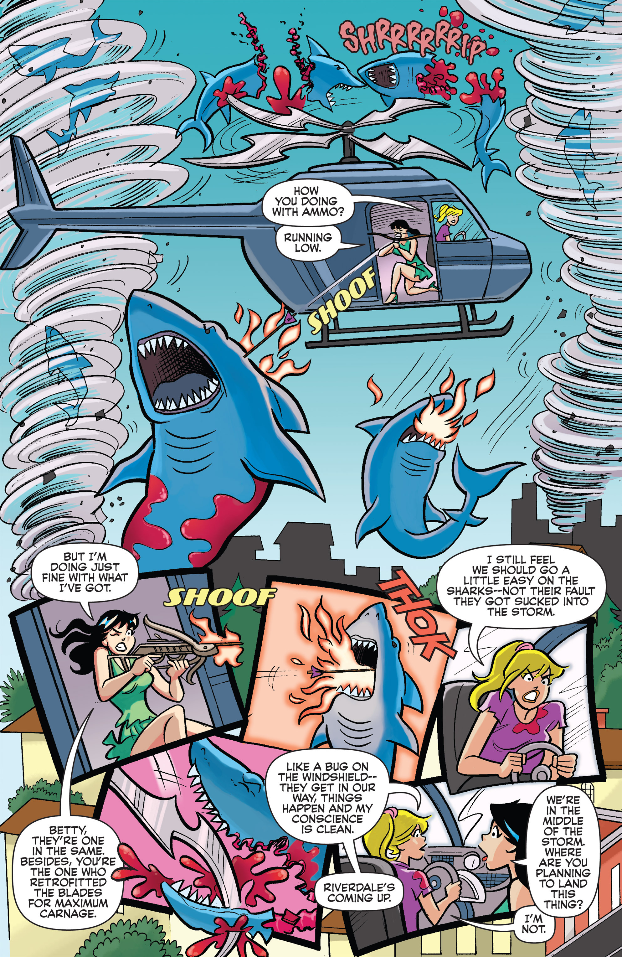 Read online Archie vs. Sharknado comic - Issue #Archie vs. Sharknado Full