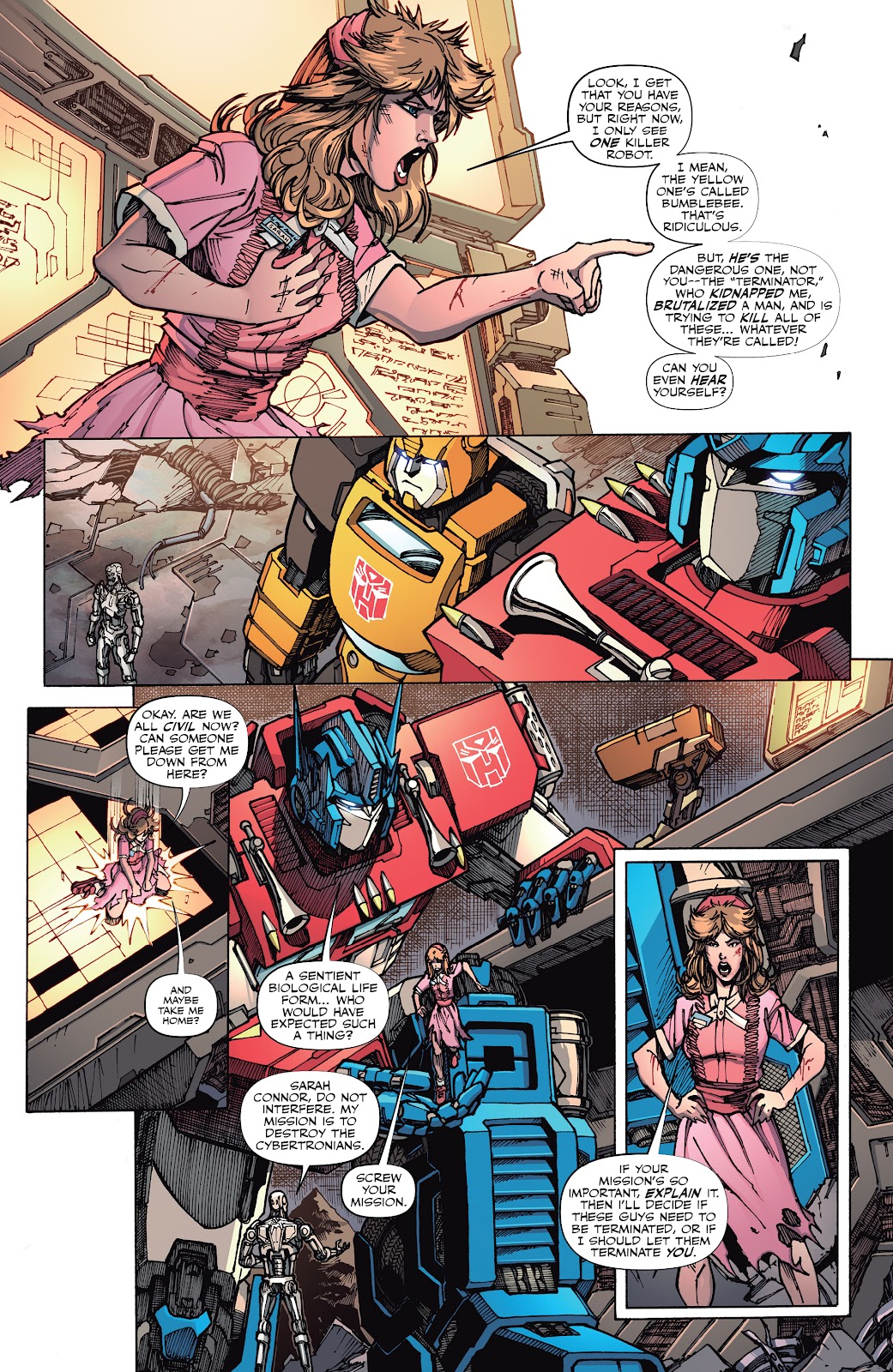 Read online Transformers vs. the Terminator comic - Issue #2