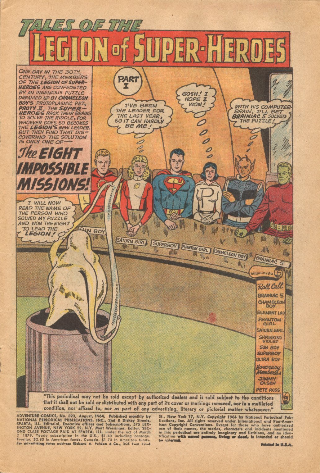 Read online Adventure Comics (1938) comic - Issue #323 Read online Adventure Comics (1938) comic - Issue #323