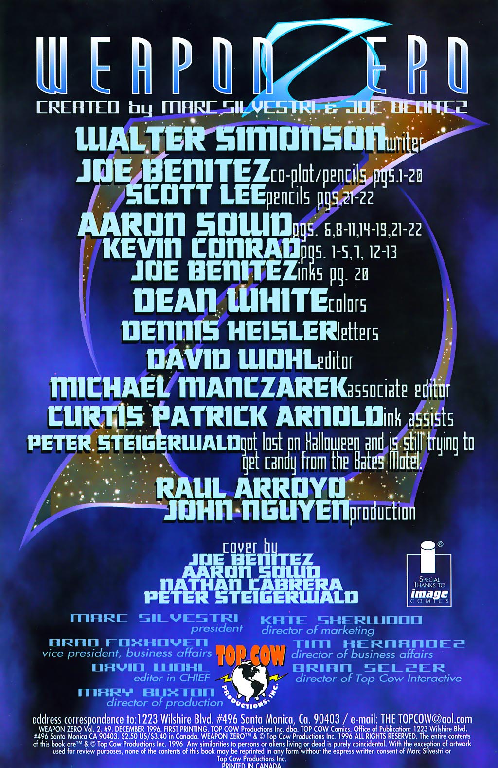 Read online Weapon Zero comic - Issue #9