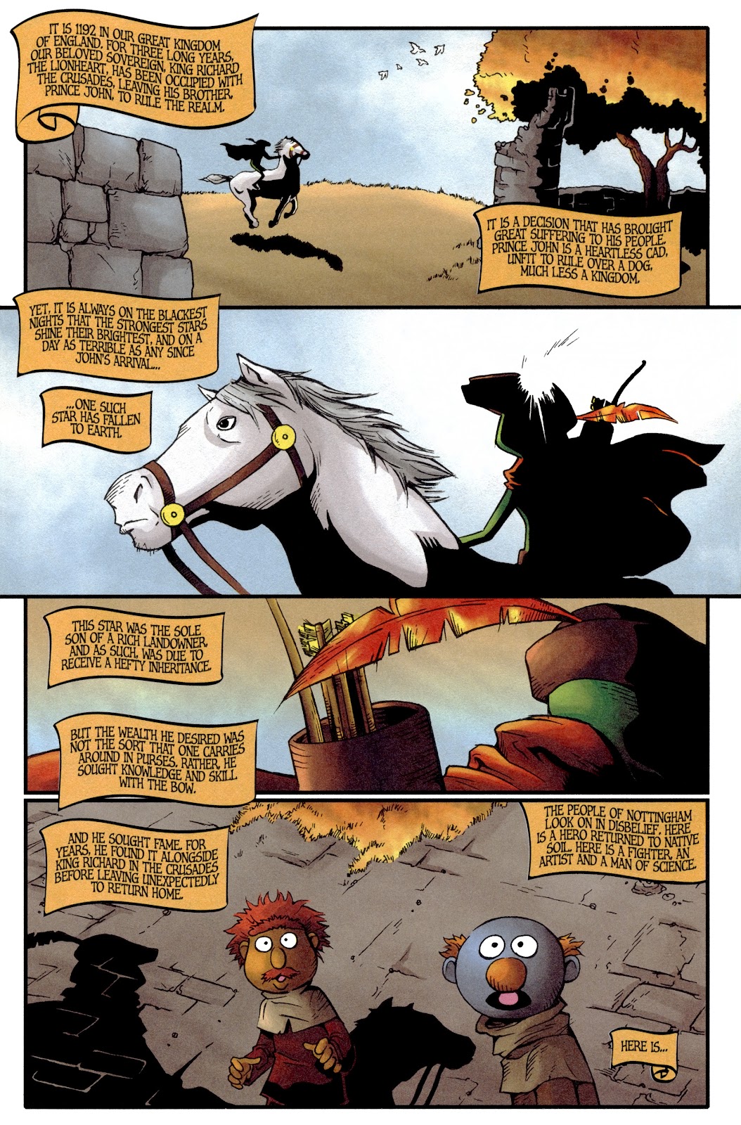 Read online Muppet Robin Hood comic - Issue #1