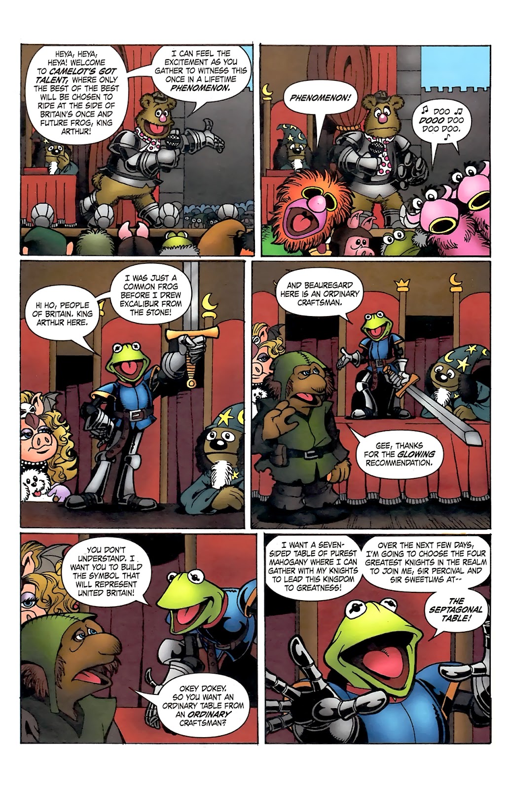 Read online Muppet King Arthur comic - Issue #2