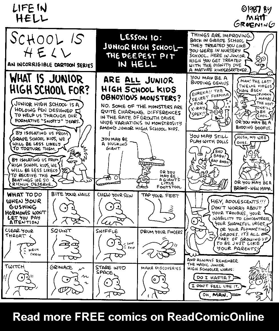 Life In Hell TPB School Is Hell | Read All Comics Online