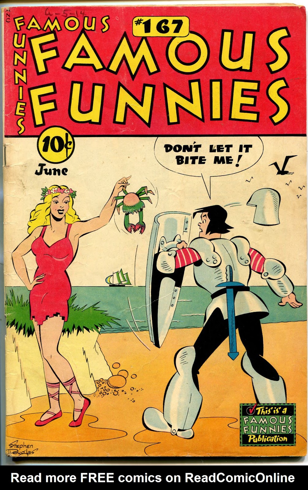Read online Famous Funnies comic - Issue #167