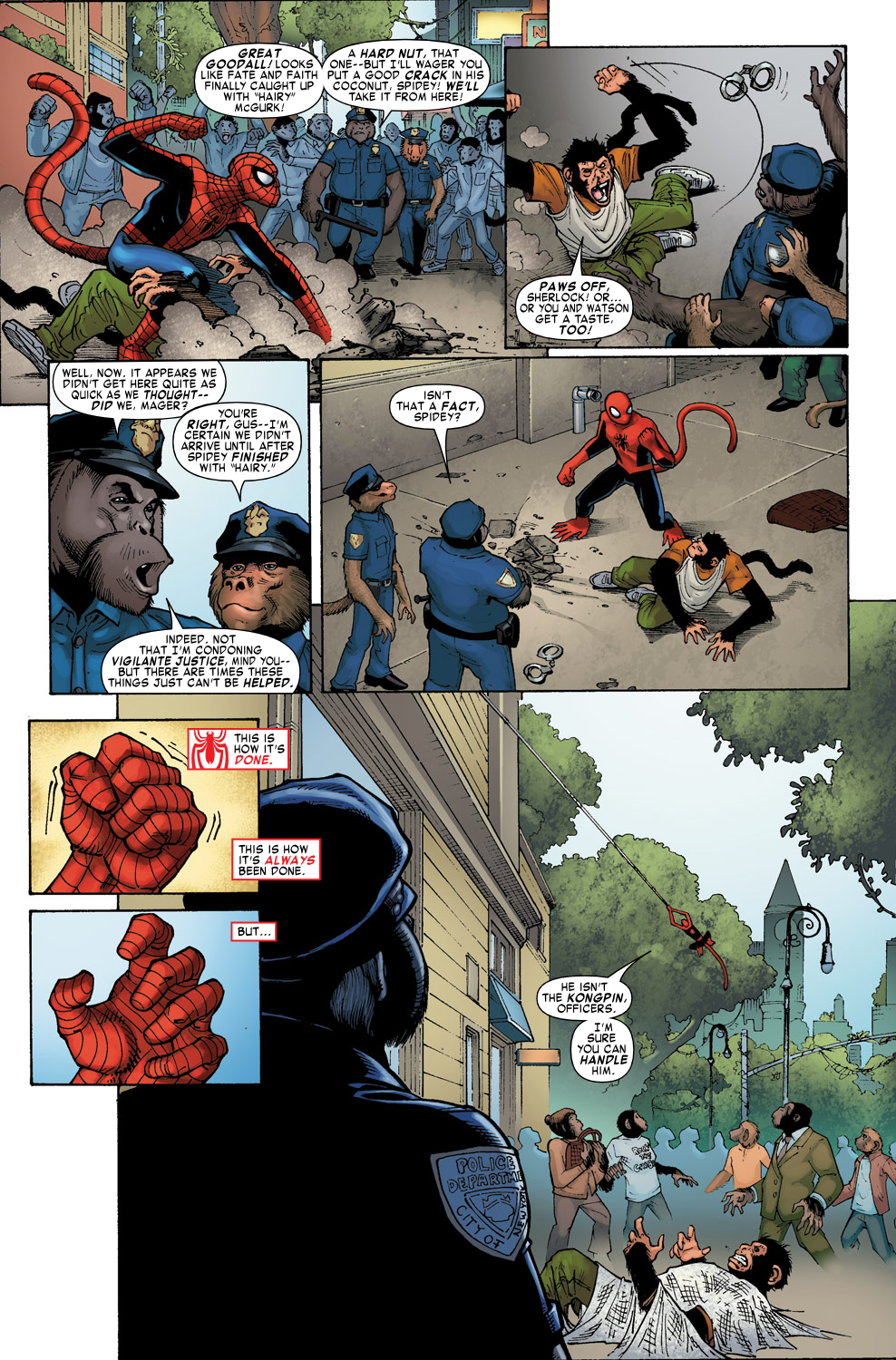 Read online Marvel Apes: Amazing Spider-Monkey Special comic - Issue # Full