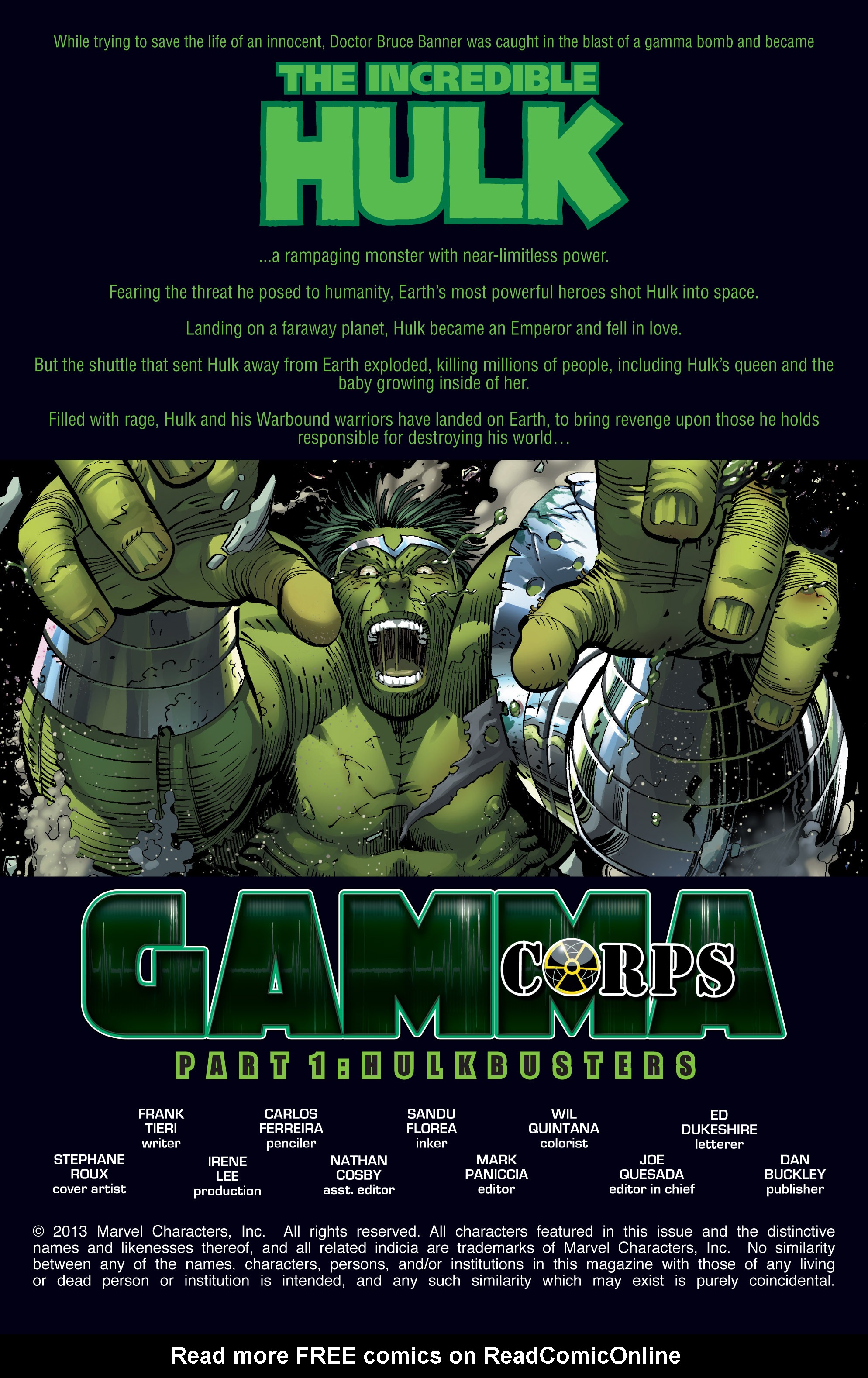 Read online World War Hulk: Gamma Corps comic - Issue #1