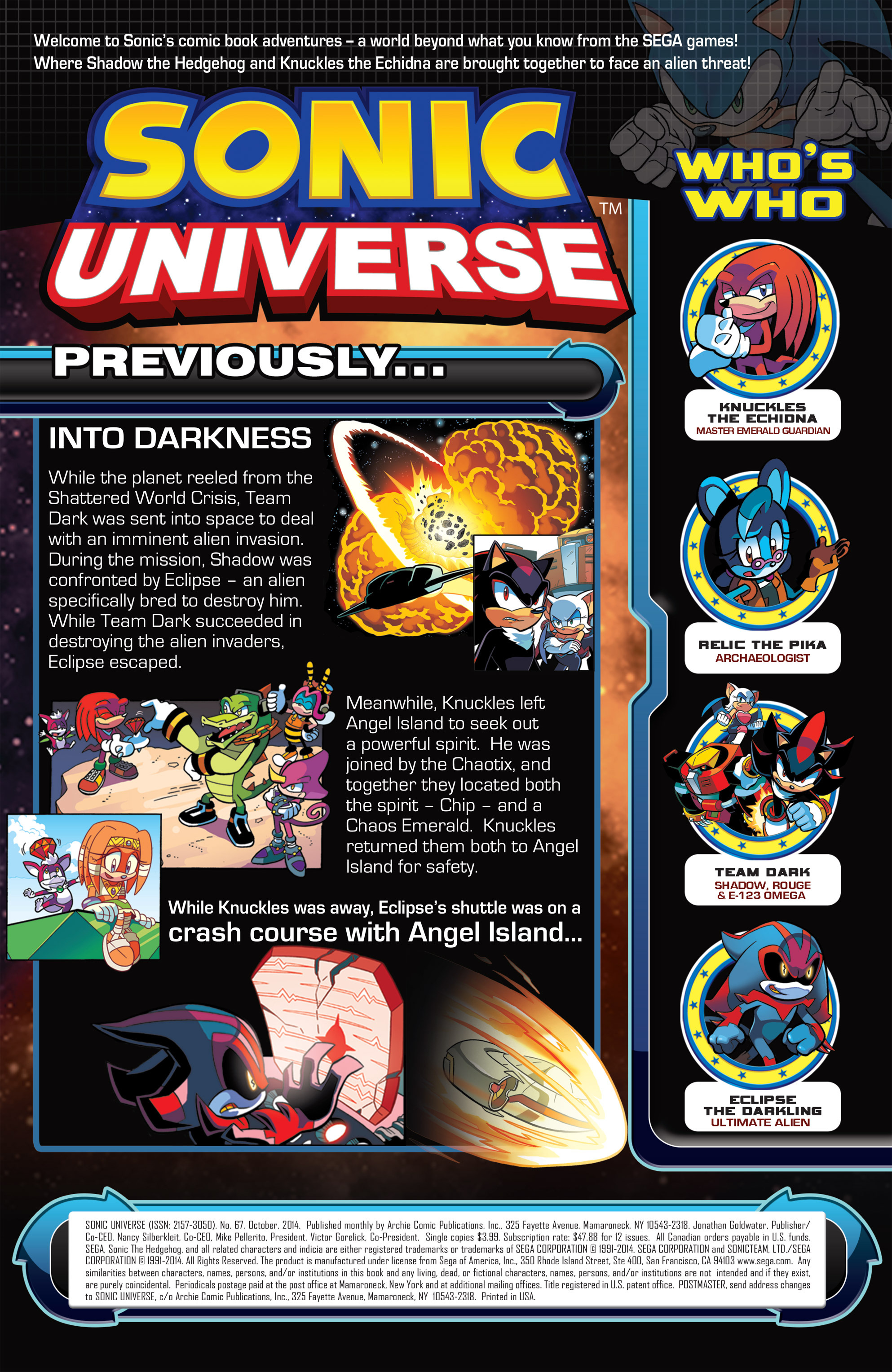 Read online Sonic Universe comic - Issue #67