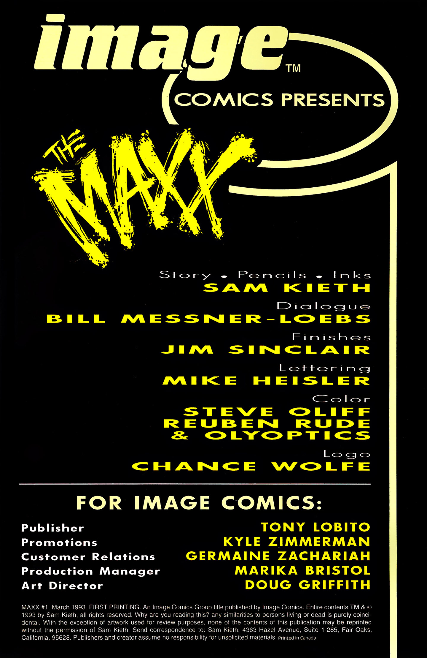Read online The Maxx (1993) comic - Issue #1