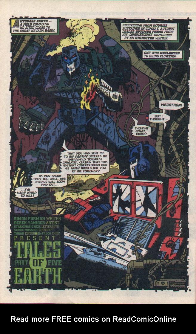 Read online Transformers: Generation 2 comic - Issue #8