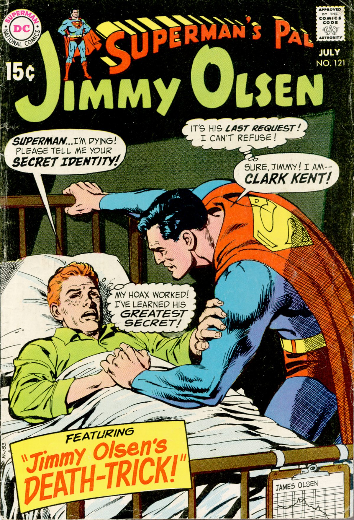 Read online Superman's Pal Jimmy Olsen comic - Issue #121