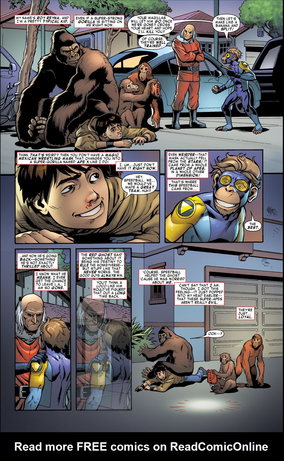 Read online Marvel Apes: Grunt Line Special comic - Issue # Full