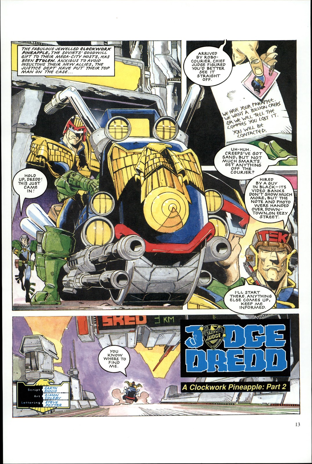 Read online Dredd Rules! comic - Issue #16